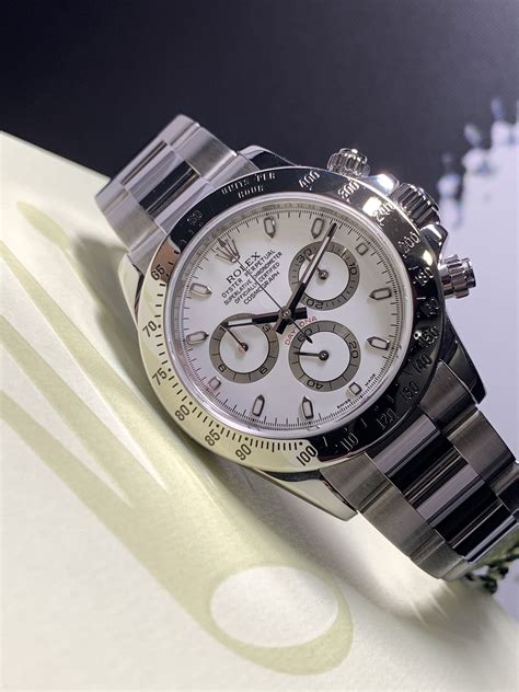 Rolex Daytona 116520 White Dial Stainless Steel Carr Watches