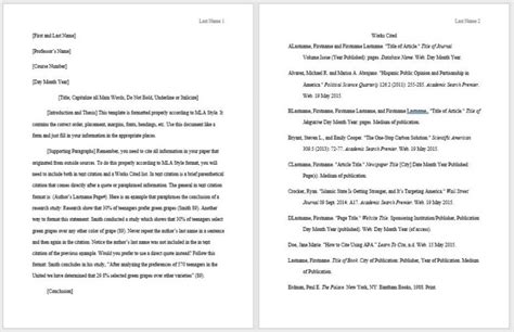 19 Free MLA Format Templates Free Word Templates 19 Free MLA Format Templates Free Word Templates