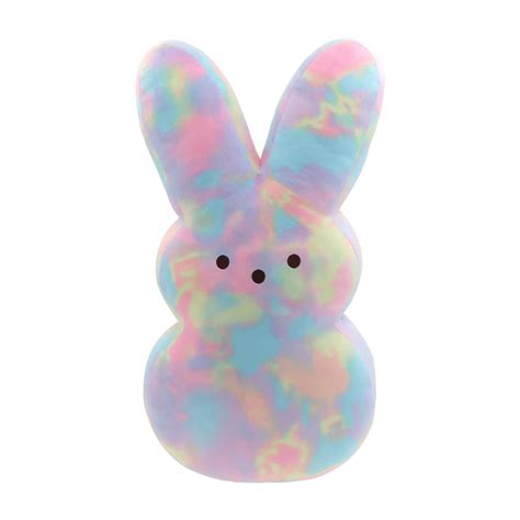 Heacare Colored Peeps Bunny Plush Handheld Cute Shaggy Bunny Peep Collectible Plush Multi