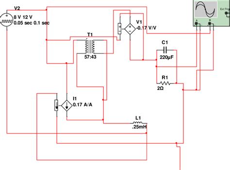 Simulation Of The Circuit In Figure Download Scientific Diagram