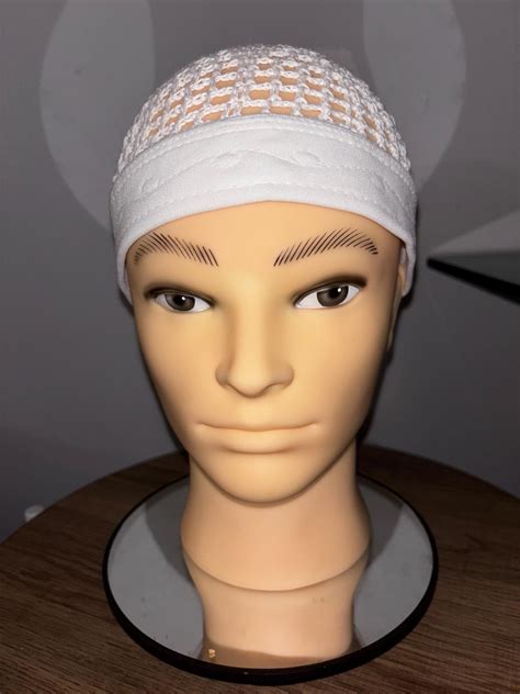 White Traditional Kufi Handcrafted Knit Kufi Hat For Everyday Wear Etsy