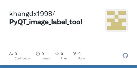 GitHub Khangdx PyQT Image Label Tool