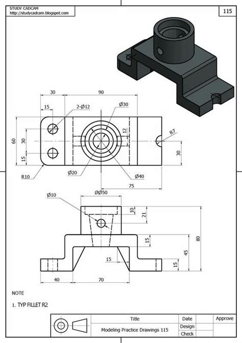 Solidworks For Begginers How To Make A D Part On Solidworks Exercice Mechanical