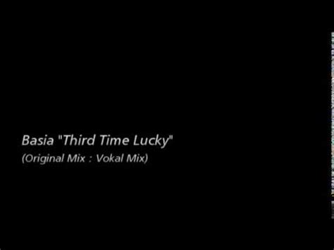 [re Edit] Basia Third Time Lucky Youtube
