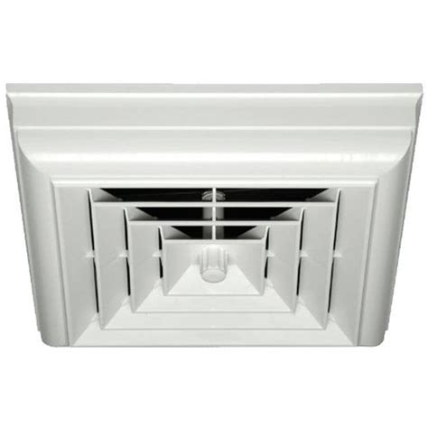 White Square Capital Crown Ceiling Diffuser And 6 In Boot With Rotary