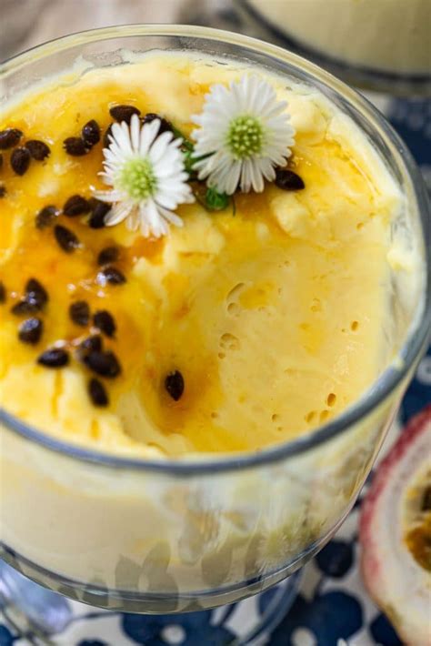 Brazilian Passion Fruit Mousse Recipe Olivias Cuisine