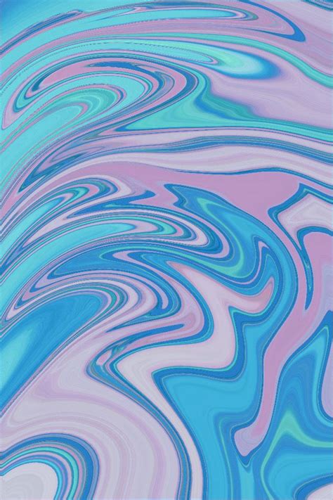 Abstract Blue And Pink Aesthetic Wallpaper