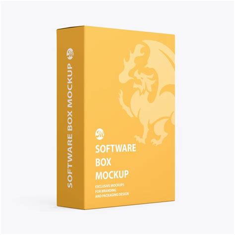 Premium Psd Software Box Mockup Design