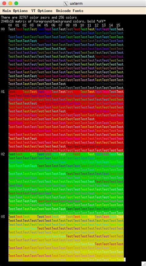 C How To Enable K Color Pairs In Ncurses Stack Overflow