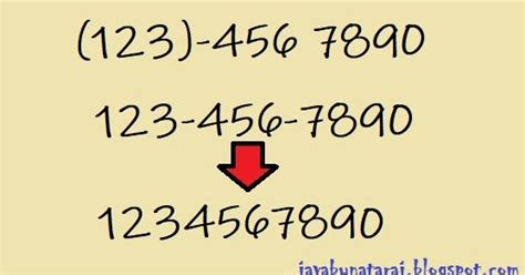 Strip Only The Numbers From Any Formatted String Of Phone Number
