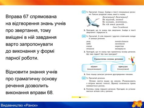 Українська мова 4 клас Особливості організації та проведення уроків з української мови в 4