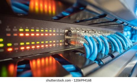 Network Switch Led Status Ethernet Cable Stock Photo Shutterstock