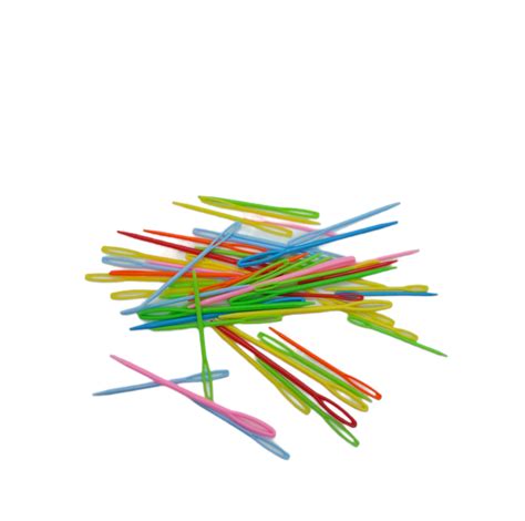 Aguja Plástica P Lana Cbx X 60 Unidades Surtidas Merceril