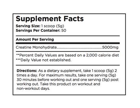 Creatine 5000 100 Pure Creatine Monohydrate Nutraforce