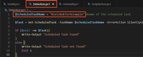 Schedule PowerShell Script Intune NielsKok Tech