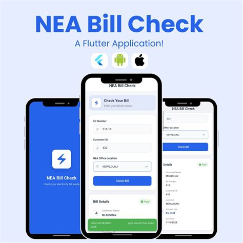 Flutter Mobileapp Nepal Nea Billcheck Techforgood Samyak Chaudhary
