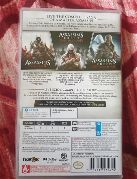 Assassins Creed Ezio Collection Video Gaming Video Games Nintendo