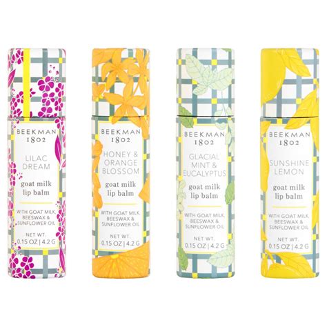 Beekman 1802 Goat Milk 4 Piece Lip Balm Assortment 23449805 Hsn