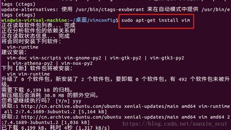 Ubunto配置vim遇到以下问题程序 Vim 已包含在下列软件包中： Vim Vim Gnome Vim Tiny如何解决