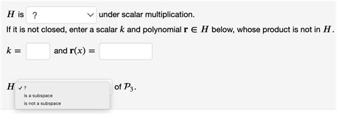 Solved Let H Be The Set Of Polynomials H PP3p 2 0 A Chegg Com