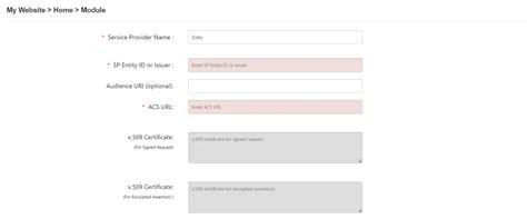 Zoho Saml Single Sign On Sso Using Dnn Saml As Idp