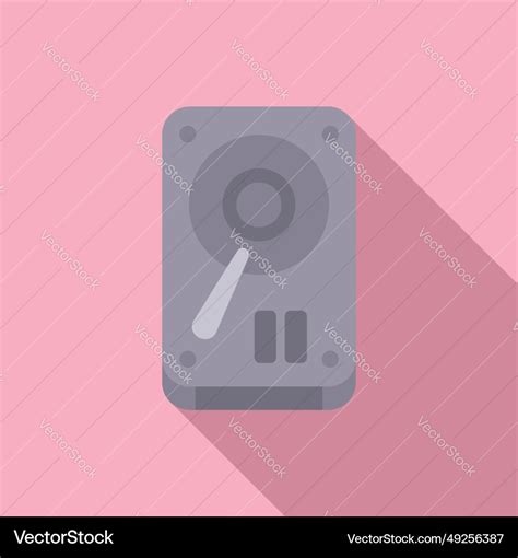 Hdd Laptop Repair Icon Flat Broken Data Royalty Free Vector