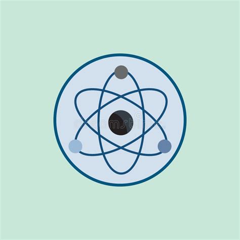 Atomic Structure Vector Illustration Decorative Design Stock Vector