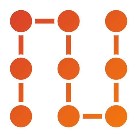 Premium Vector Pattern Lock Icon Style