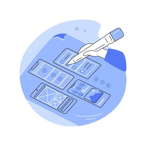 Premium Vector Ux Wireframes Isolated Cartoon Vector Illustrations