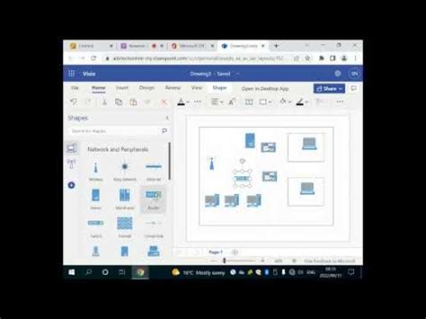 Using Visio To Create Network Diagram YouTube