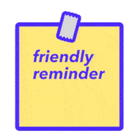 Friendly Reminder Digital Text 