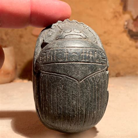 Egyptian Art Museum Replica New Kingdom Heart Scarab Amulet