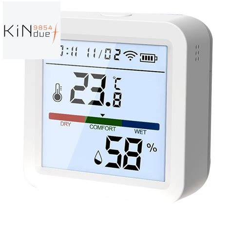 Tuya Wifi Temperature Humidity Sensor Smart Life Backlight Hygrometer