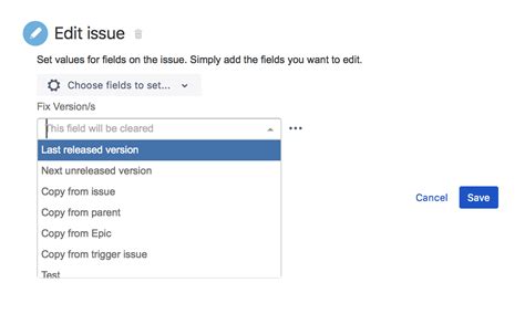 Fixversion In Automation Rule
