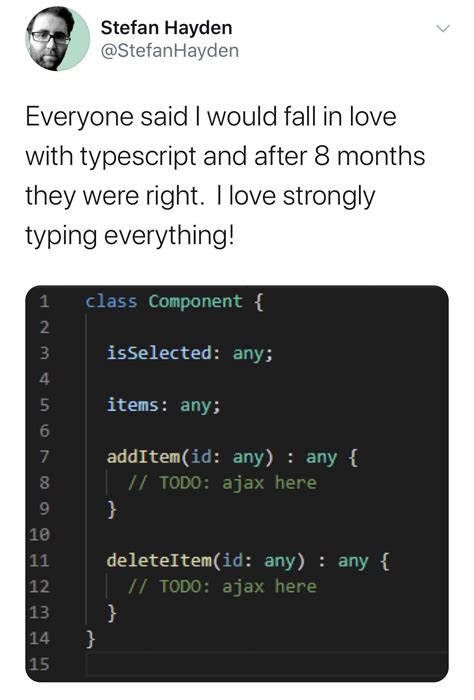 typescript for life r programmerhumor