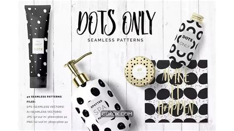 پترن خال خالی Dots And Spots Seamless Patterns سیجی کوک