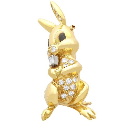 White Rabbit Brooch Etsy