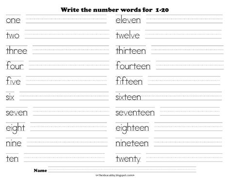 Writing Numbers In Word Form Worksheets Pdf Colleen Whele S Reading