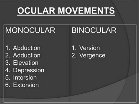 Extraocular Muscles Its Function And Action Ppt