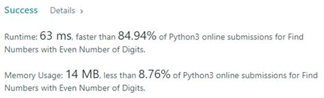 Leeetcode 1295 Find Numbers With Even Number Of Digits