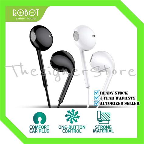 Jual Headset Robot Re Wired Headset Wired Earphone Bass Smartphone Original Garansi Tahun
