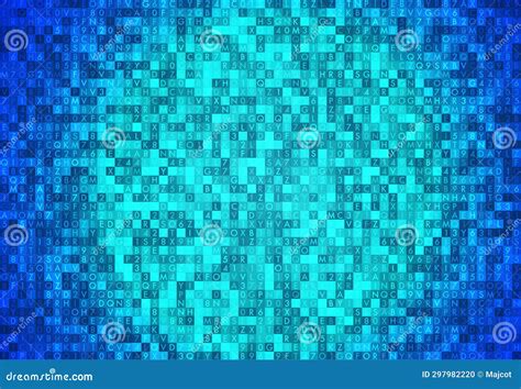 Stream Of Encoded Data Abstract Digital Code Visualization Stock