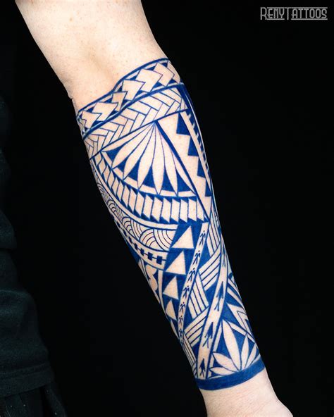 Forearm Half Sleeve Tribal Tattoos