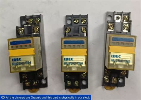 Idec Ru2s C D24 Power Relay Plug In Dpdt 10a 24vdc With Socket Lot Of 3 Japan Industrial Sol