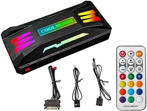 سعر FelRelWel Computer Fan Temperature ARGB Controller Integrator Remote Control Computer ARGB