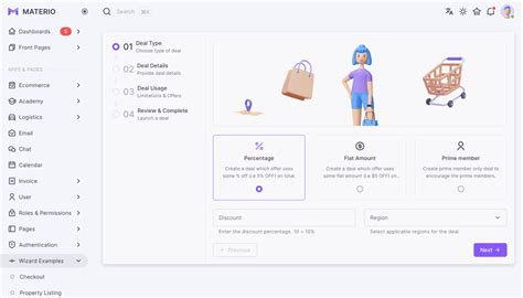 Materio Figma UI Kit Admin Dashboard Builder