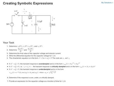 Solved Creating Symbolic Expressions My Solutions 10 2uh