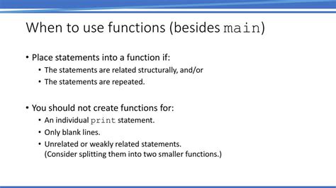 csc 110 autumn 2017 lecture 3 functions ppt download