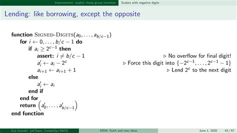 Multi Scalar Multiplication State Of The Art And New Ideas Pdf Programming Languages