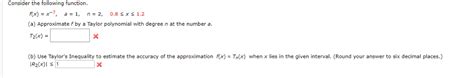 Solved Consider The Following Function Fx X 7 A1 N2